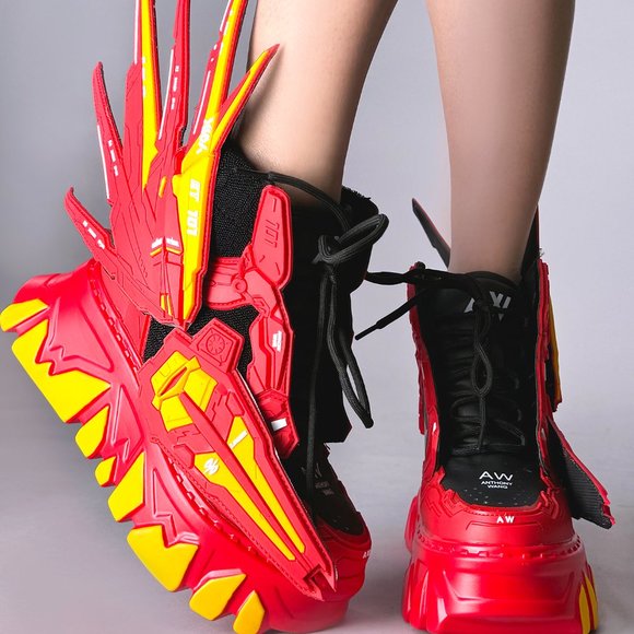 Anthony Wang | Shoes | Anthony Wang Gooseberry 4 Astray Red Platform ...